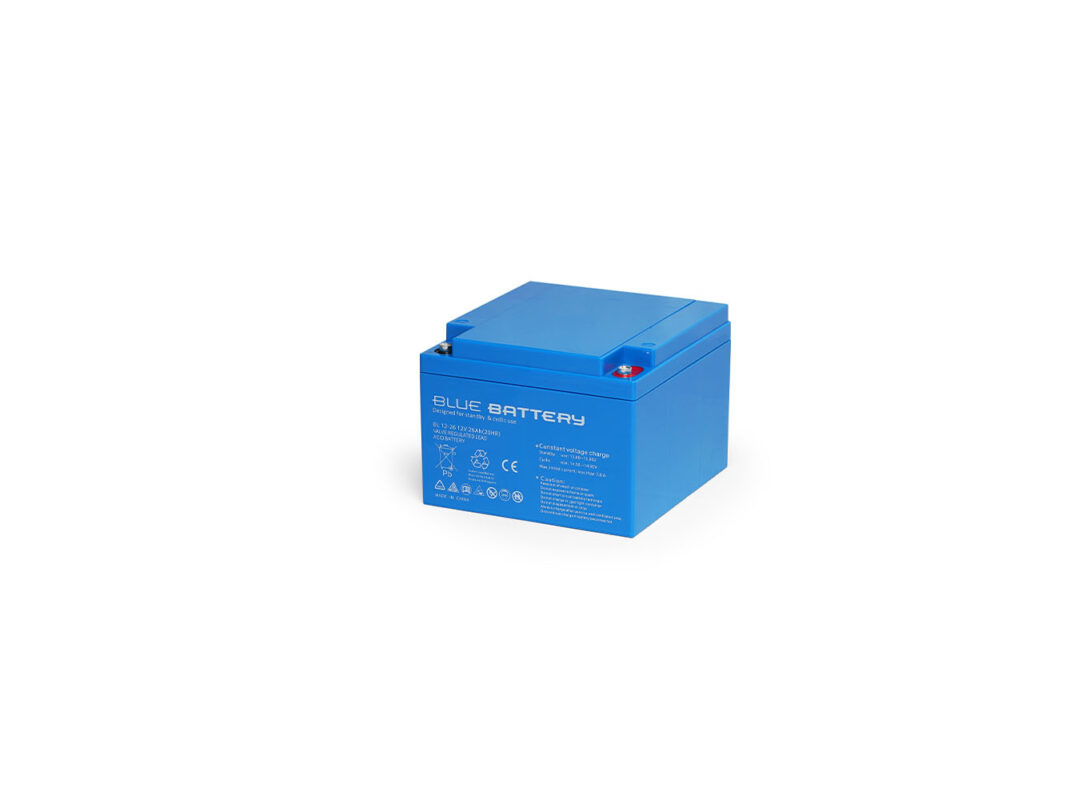 Blue Battery 12 Volt 26 Amper Bakımsız Kuru Akü Ups Aküsü - United Enerji